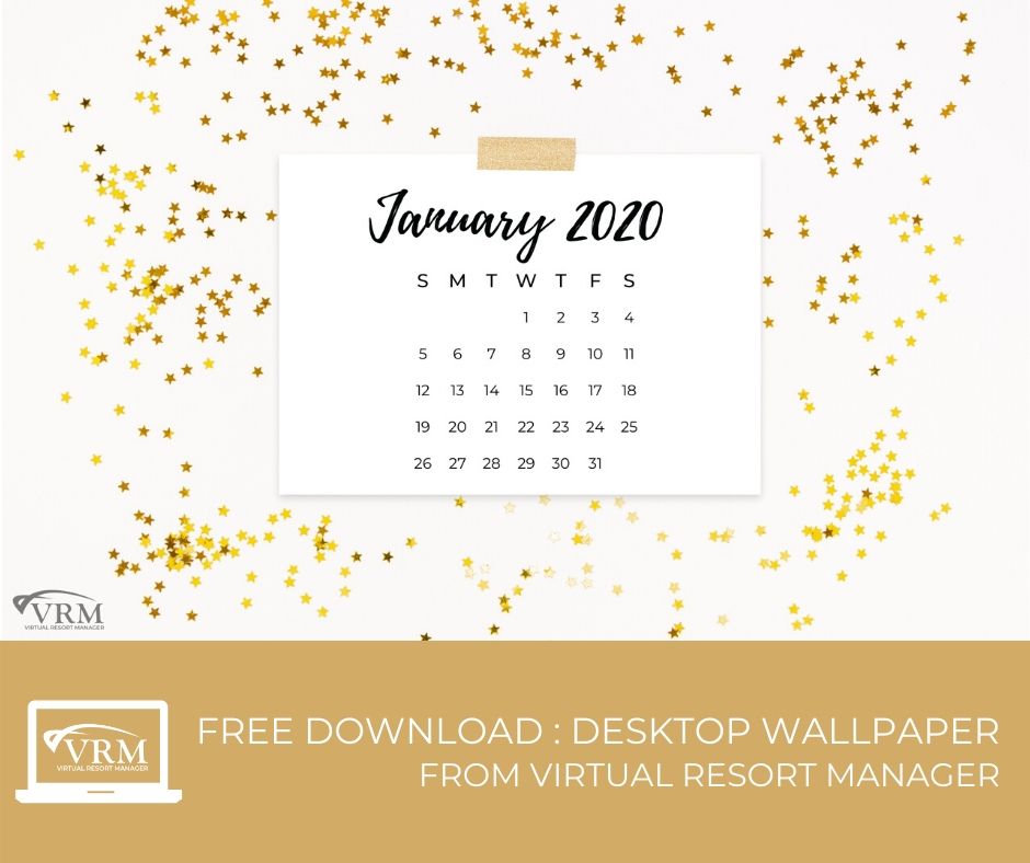 January VRM Monthly Marketing Planner and Free Desktop Wallpaper Calendars